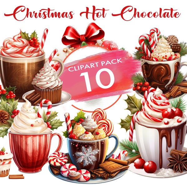 Hot Cocoa Clipart - Etsy