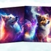 Space Dogs Animals in Space Galaxy Cosmic Cute Dog Digital Art Fantasy ...
