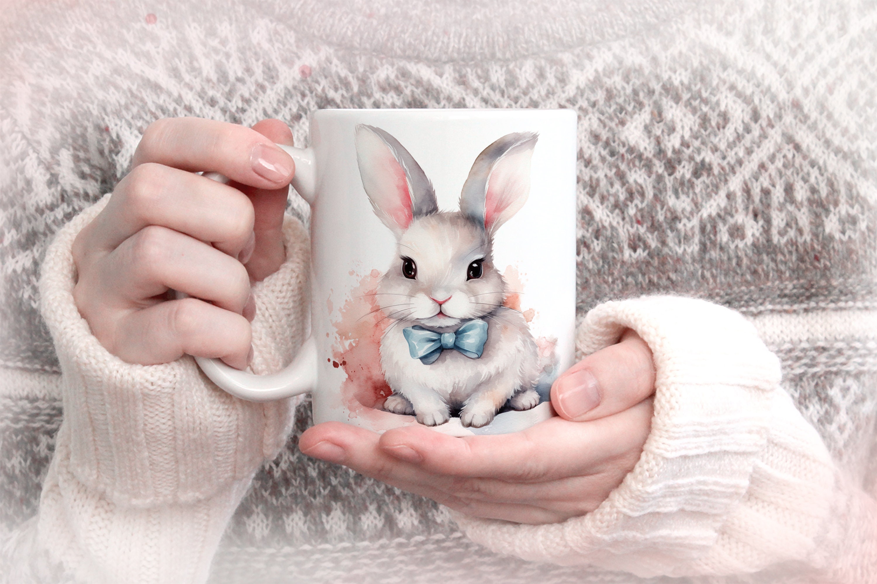 Cute Little Bunny Clipart, Bunnies, Bunny Adorable Clipart, Bundle Pack ...