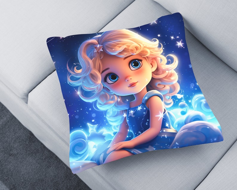 Chibi Girls Cute Princesses in Space Watercolor Clipart Anime Girl ...