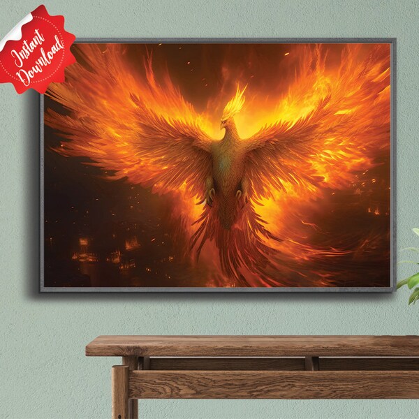 Picture of a Phoenix Rising - Etsy