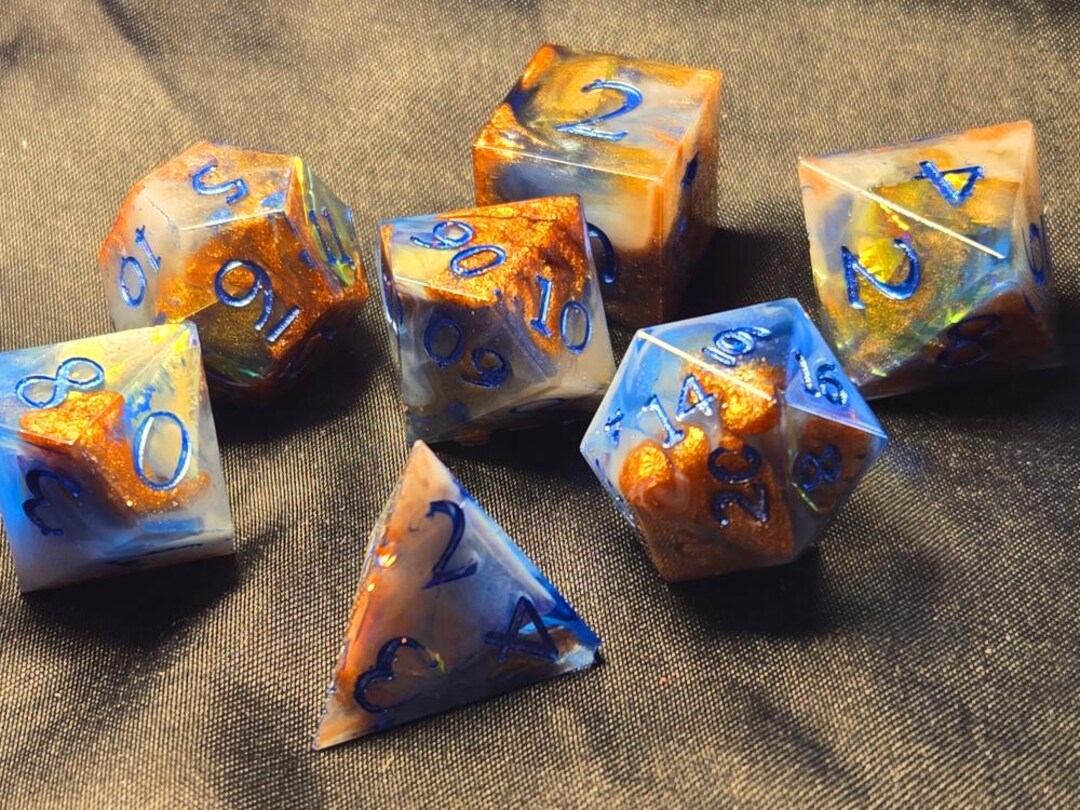 Mica Drop Tabletop RPG Dice Set - Etsy