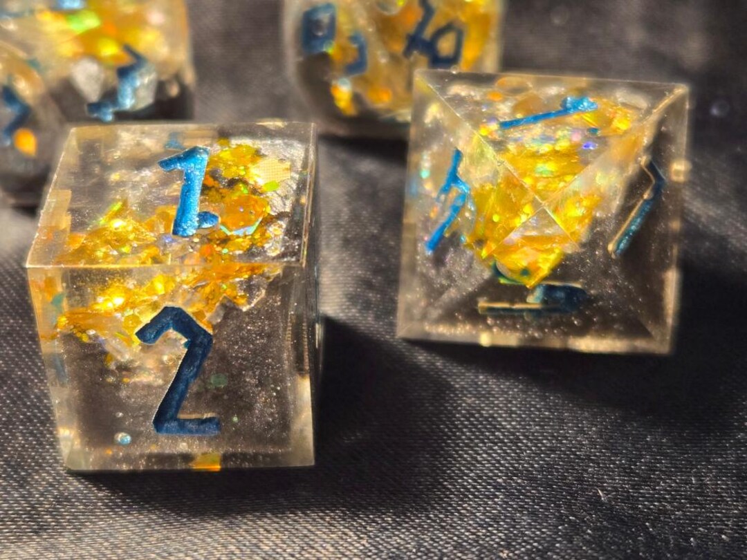Geode Dice Custom RPG Dice - Etsy