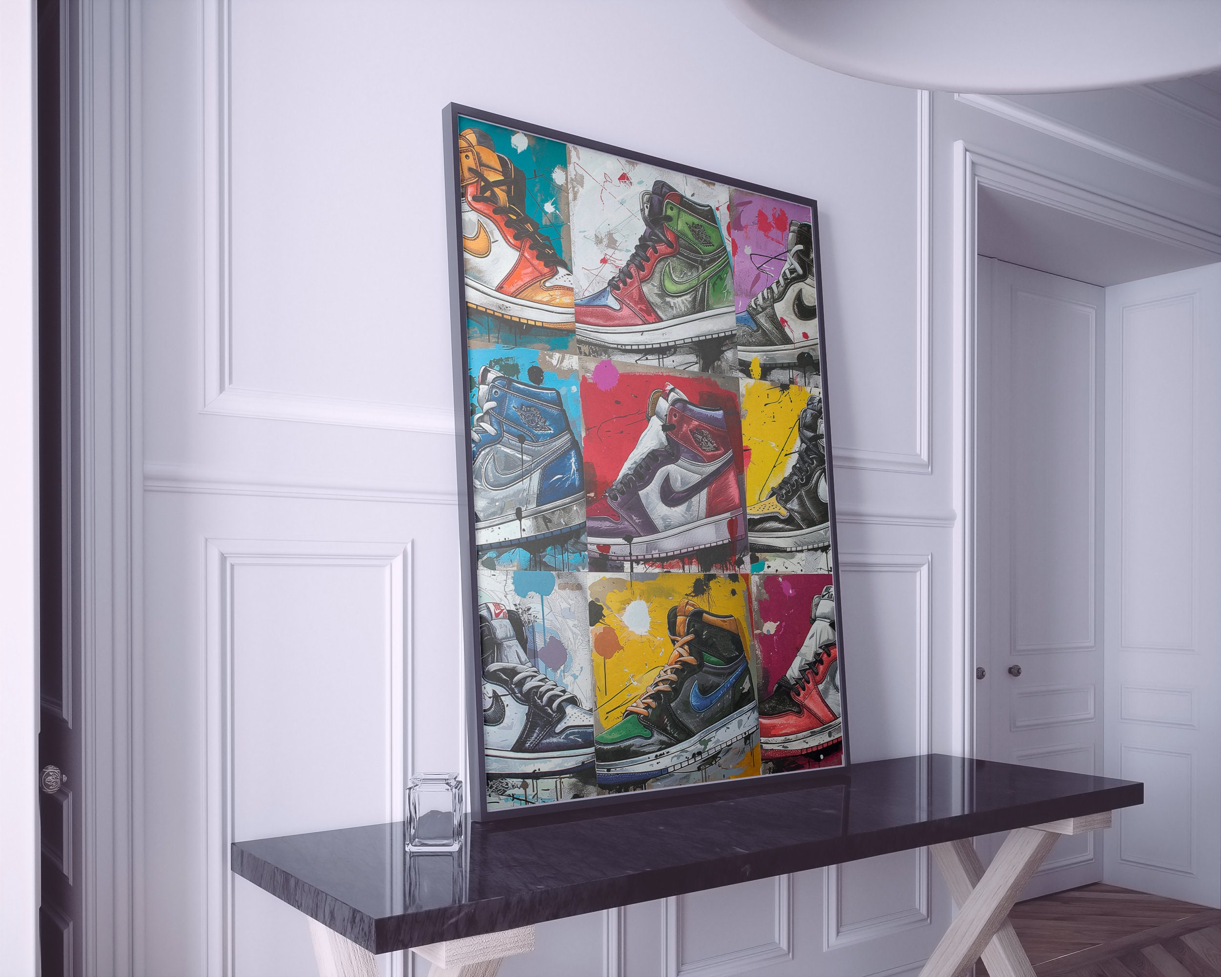 Street Art Pop Art Wall Art Collage of Air Jordan Ones - Etsy