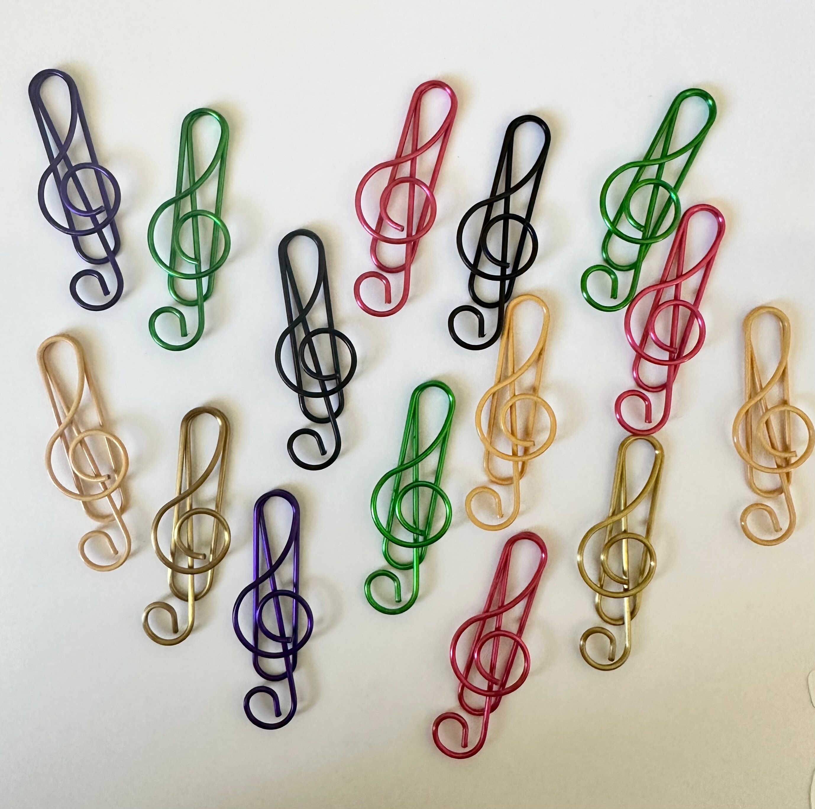 Musical Notes Treble Clef Paper Clips - Etsy
