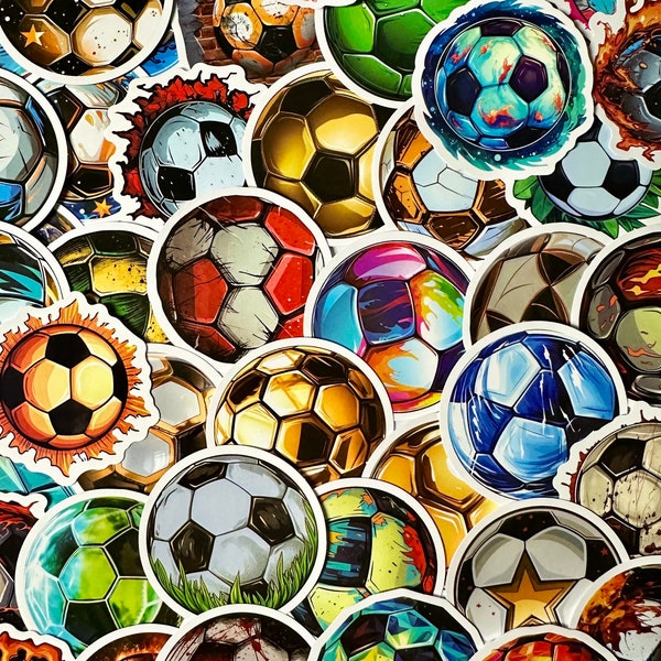 Soccer Ball Stickers - Etsy