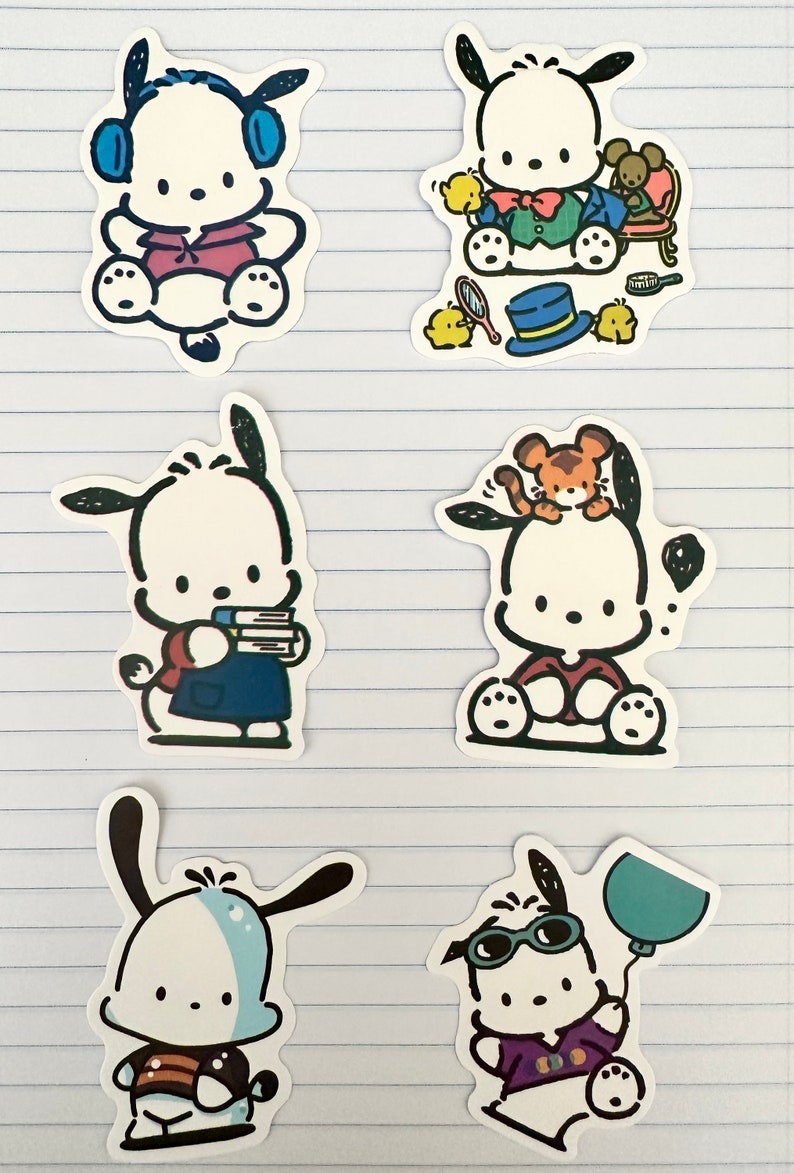 20 Pieces Kawaii Pochacco Stickers Waterproof - Etsy