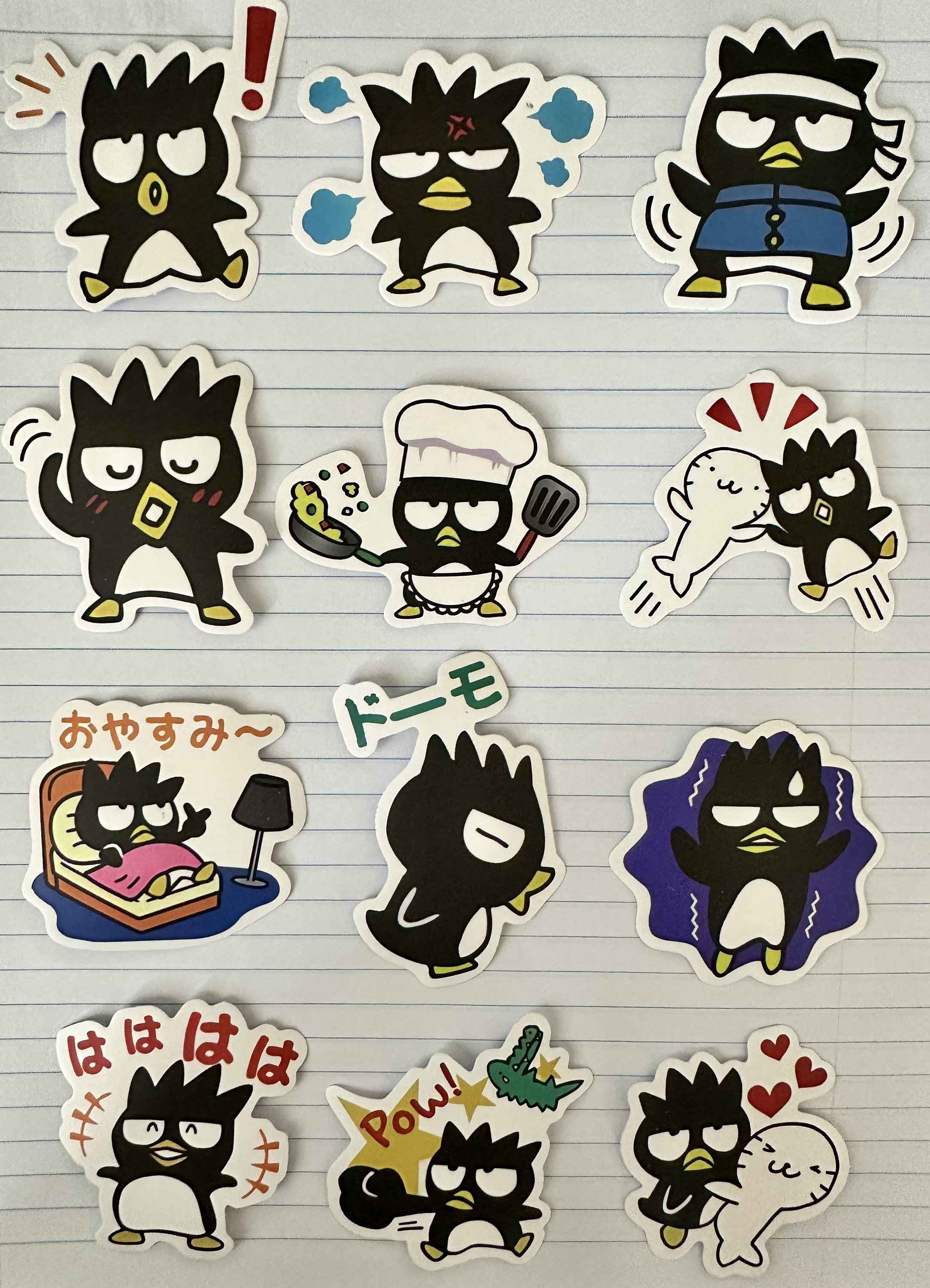 20 Pieces Kawaii Badtz-maru Stickers | Waterproof - Etsy