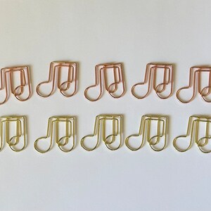 Musical Notes | Treble Clef Paper Clips - Etsy