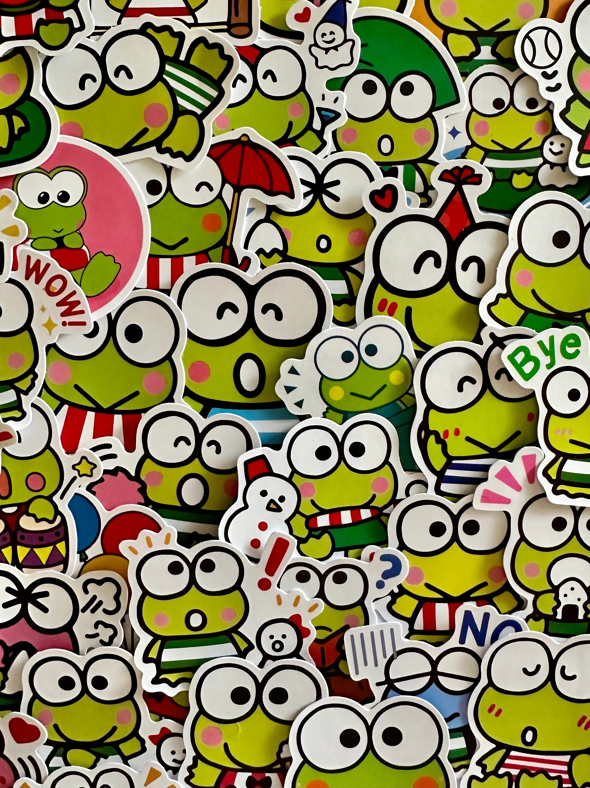 Kerokerokeroppi Waterproof Stickers 20 Pieces - Etsy