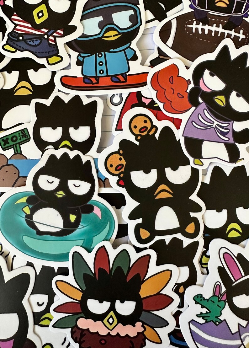 20 Pieces Kawaii Badtz-maru Stickers | Waterproof - Etsy