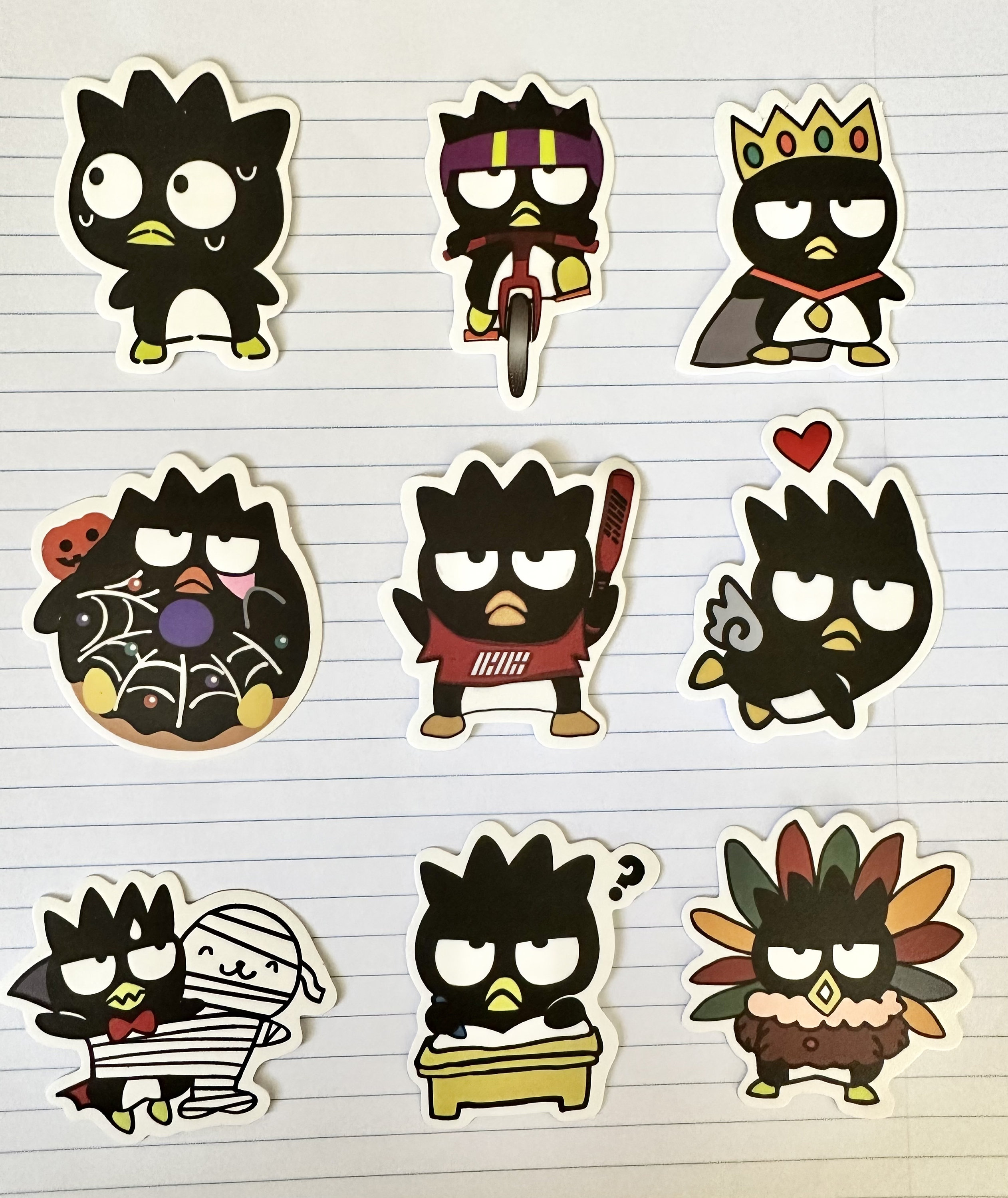 20 Pieces Kawaii Badtz-maru Stickers | Waterproof - Etsy
