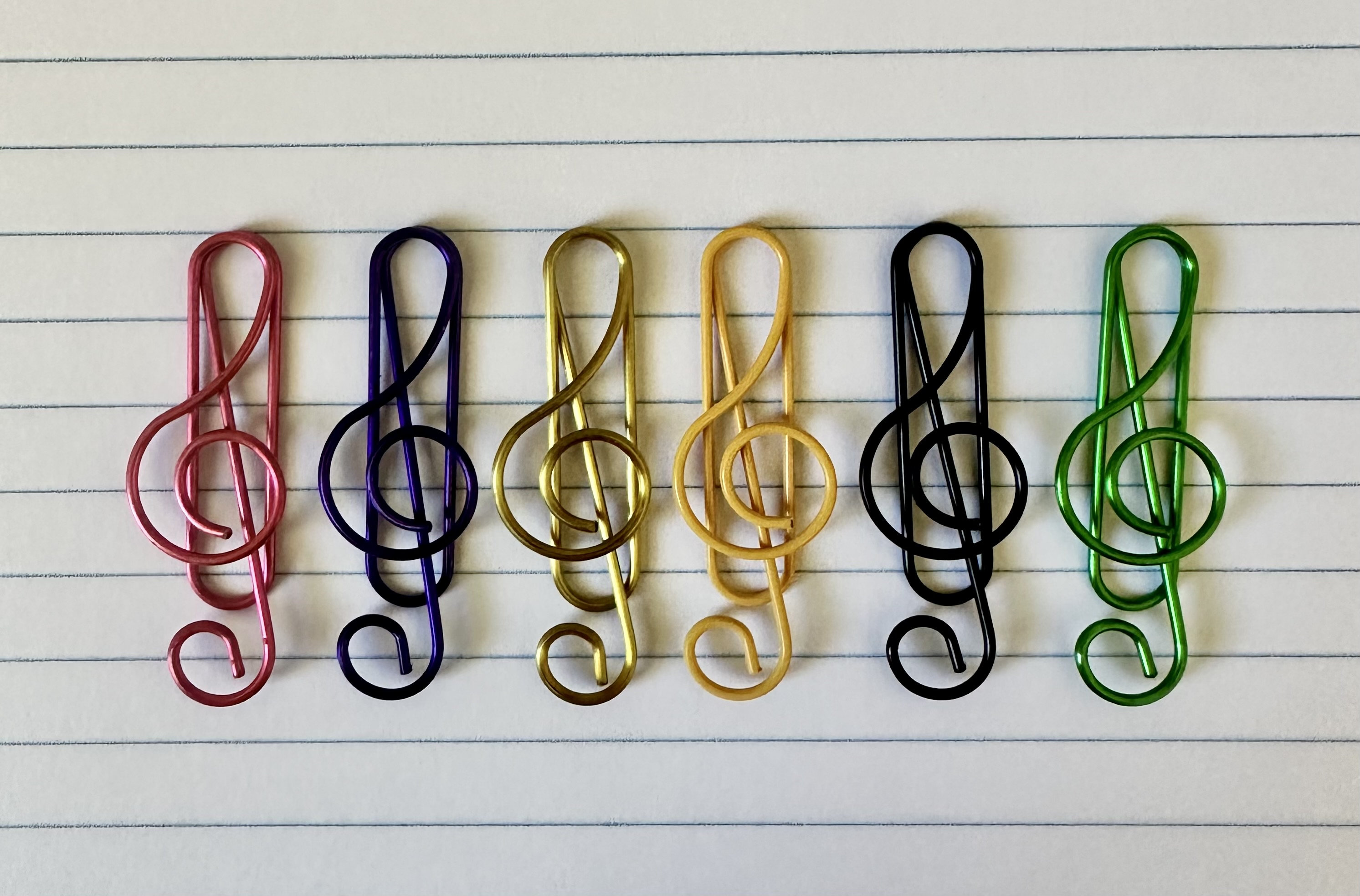 Musical Notes Treble Clef Paper Clips - Etsy