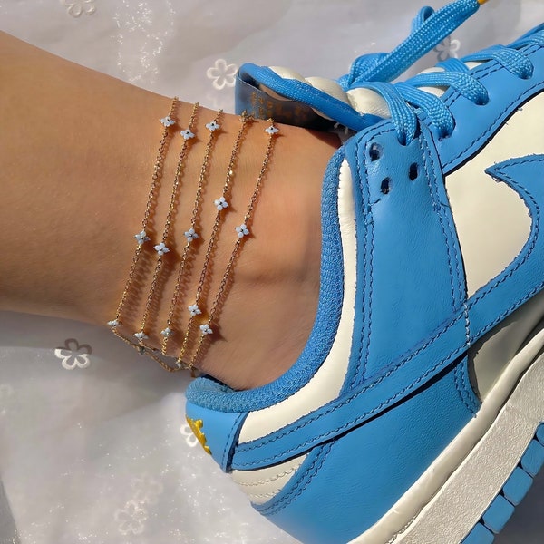Floral Anklet - Etsy