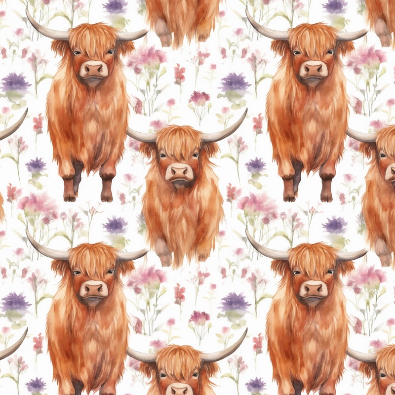 Highland Cow Fabric - Etsy