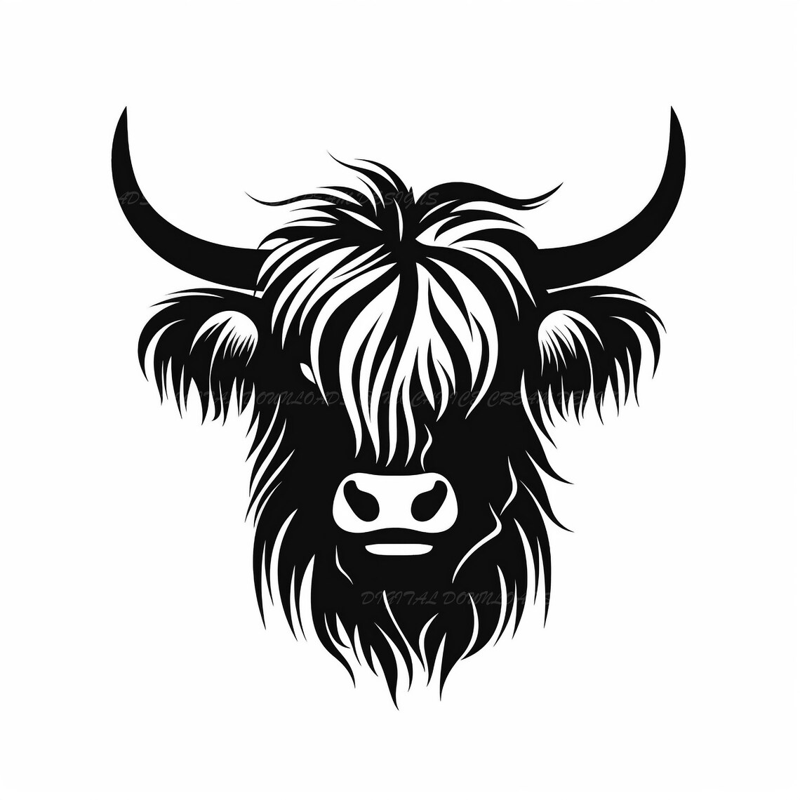 Cow SVG PNG, Long Haired Cow Svg, Cow Svg Cricut Cut File, Mama Cow Svg ...