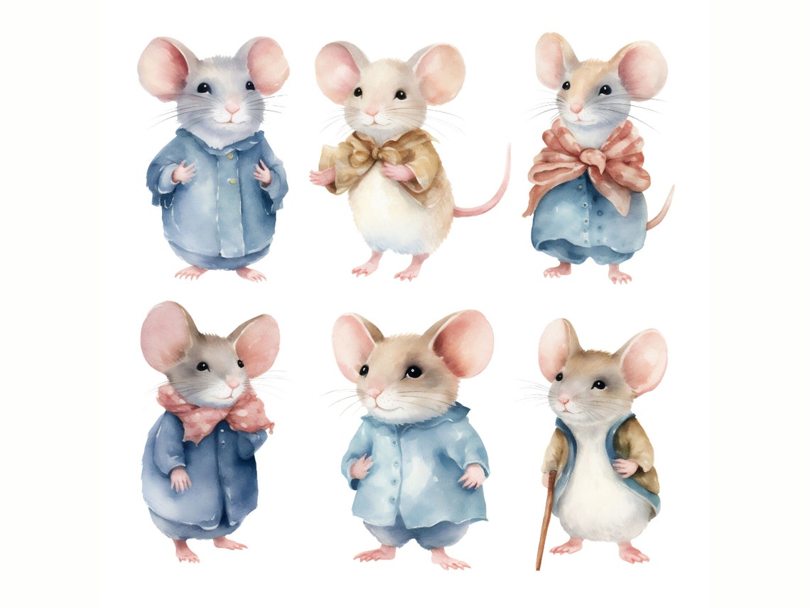 Mouse PNG Clipart Victorian Mouse Png Mouse Clipart Mouse - Etsy