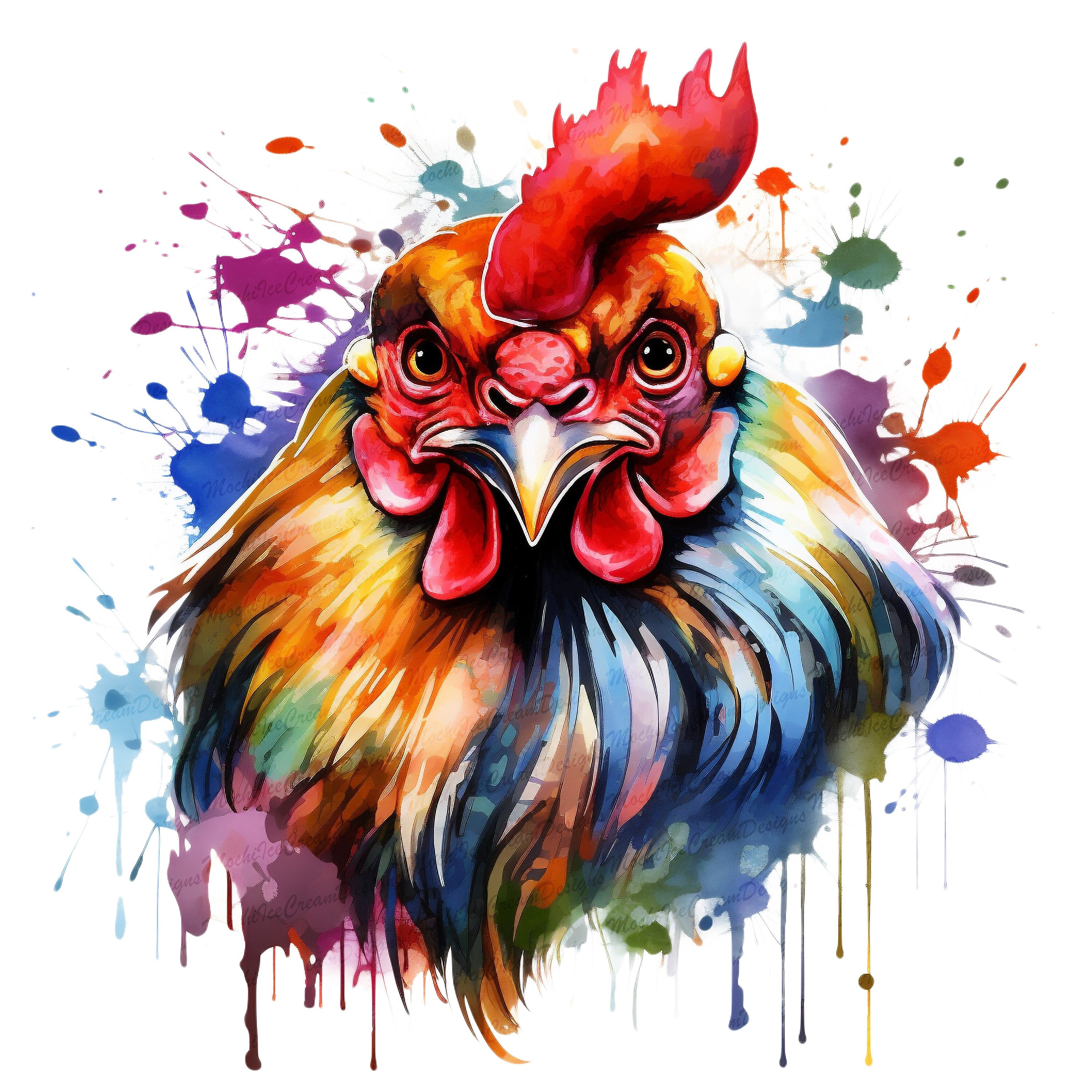 Crazy Chicken Png Sublimation Design, Funny Chicken Png, Crazy Chicken ...