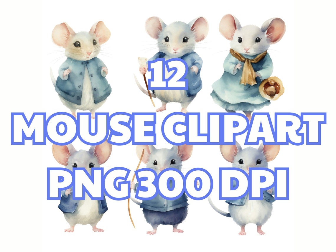 Mouse PNG Clipart Victorian Mouse Png Mouse Clipart Mouse - Etsy