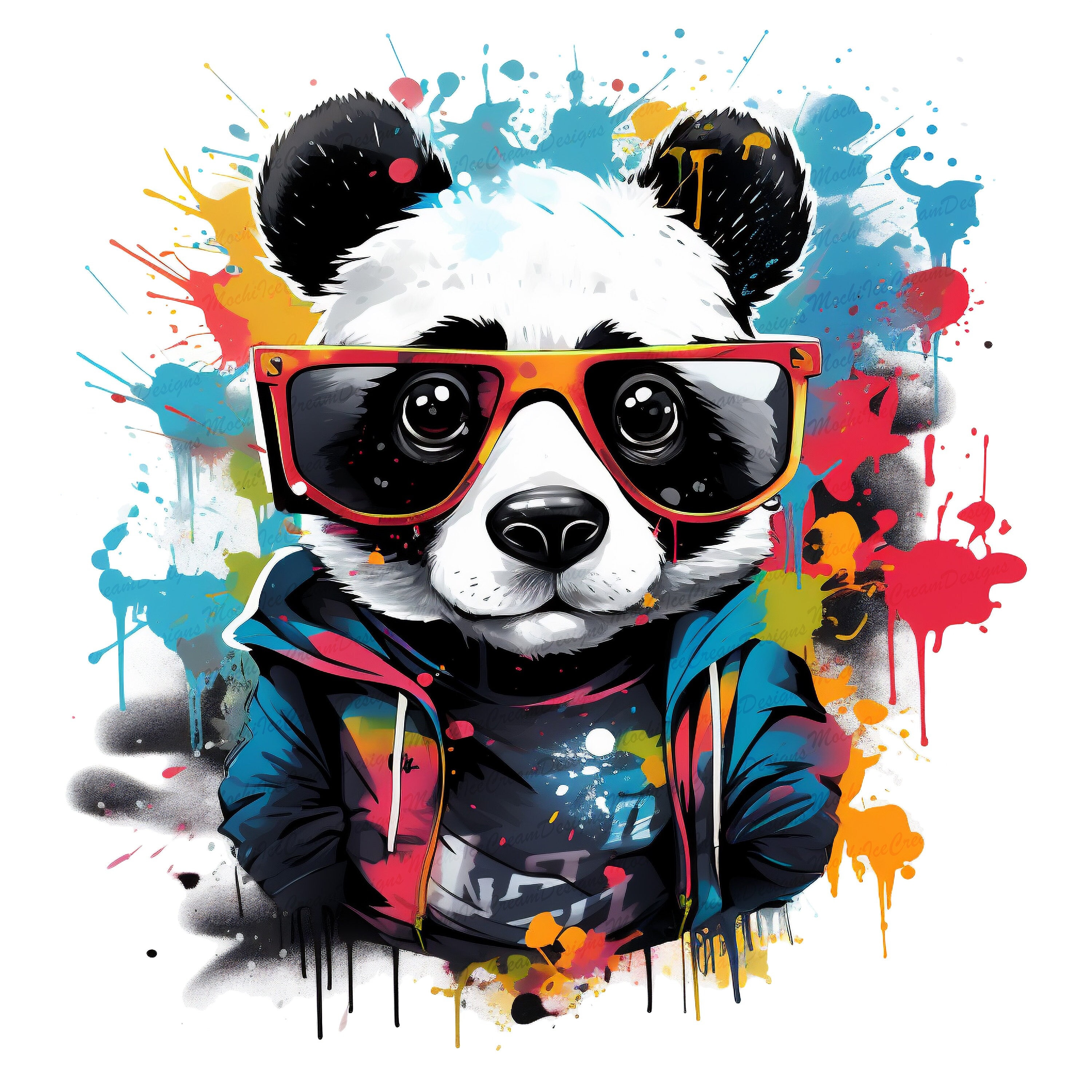 Graffiti Panda, Hip Hop Panda, Graffiti Design,abstract PNG, Tshirt PNG ...