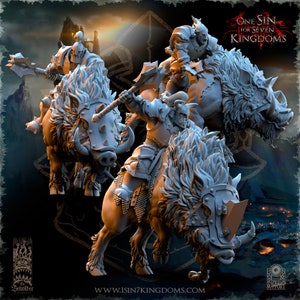 Nesta Orc Boar Riders sword Halberd or Maces by - Etsy