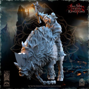 Nesta Orc Boar Riders sword Halberd or Maces by - Etsy