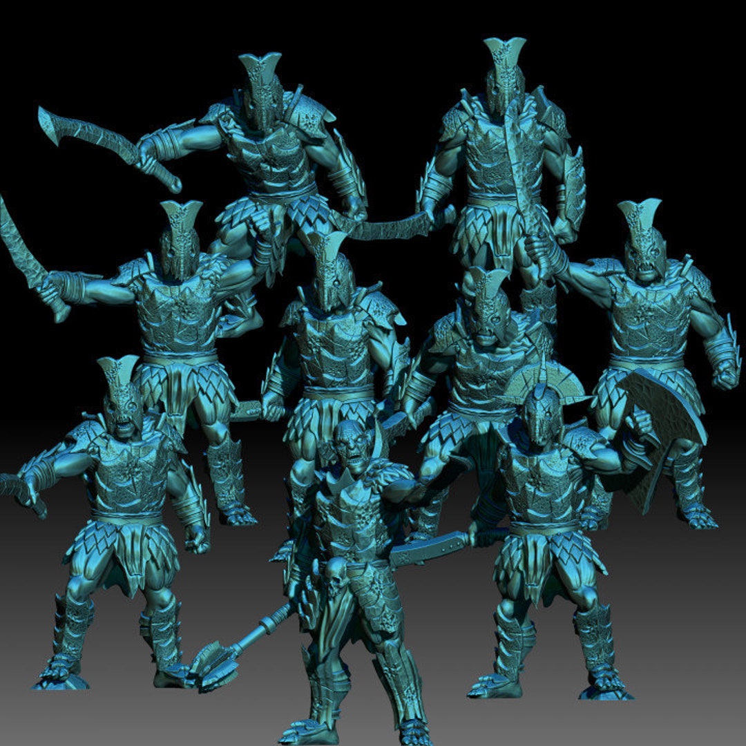 Pale Legion Iron Fang Orcs modular by Kzkminis - Etsy