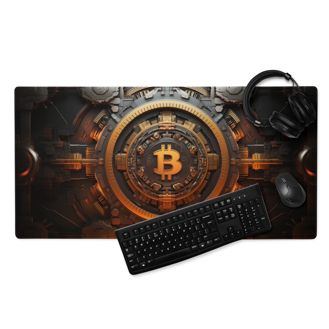 Bitcoin Gaming Mouse Pad 36x18 & 18x16 - Etsy