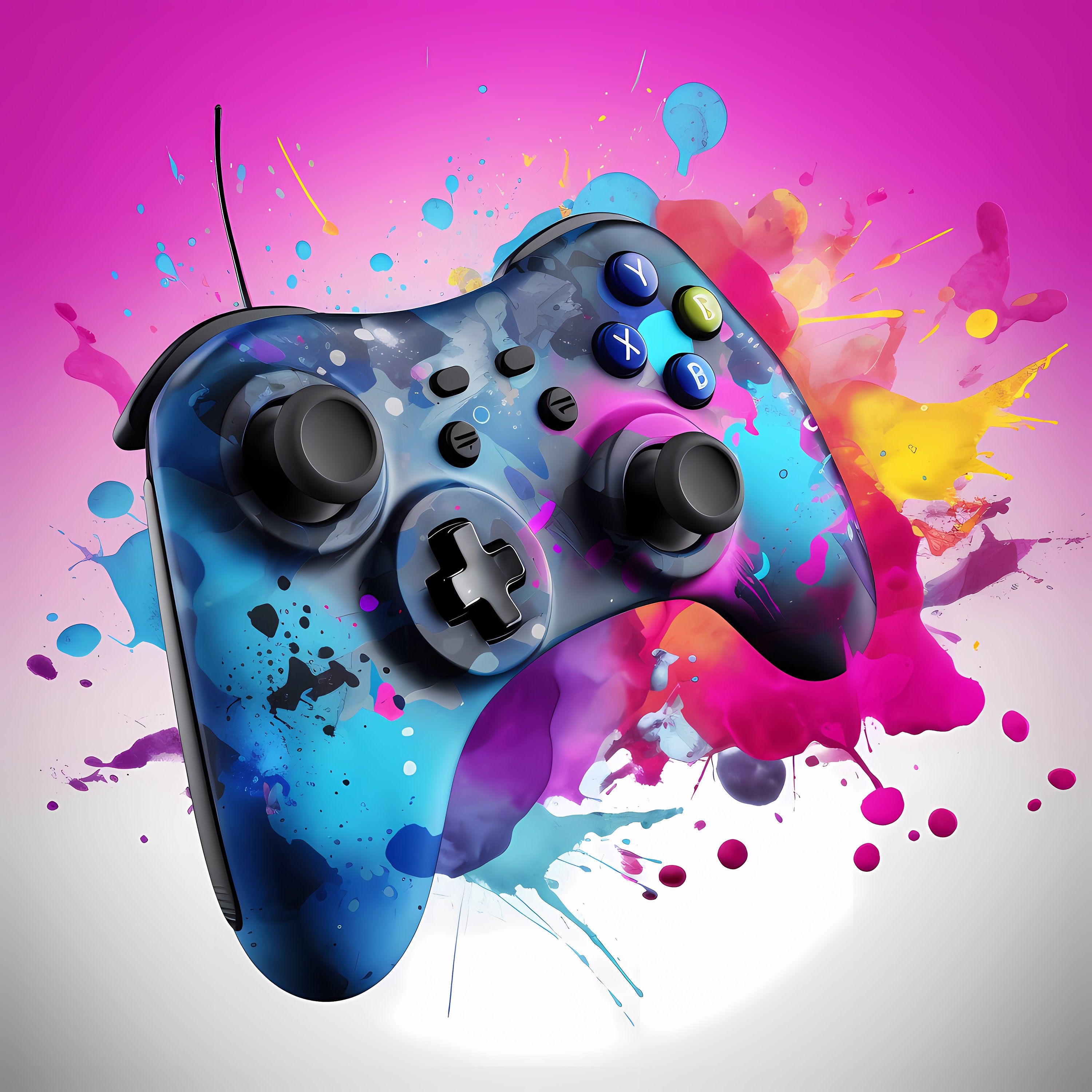 Set of 20 Cool Gaming Controller Wall Art #1 | Printable Video Game ...