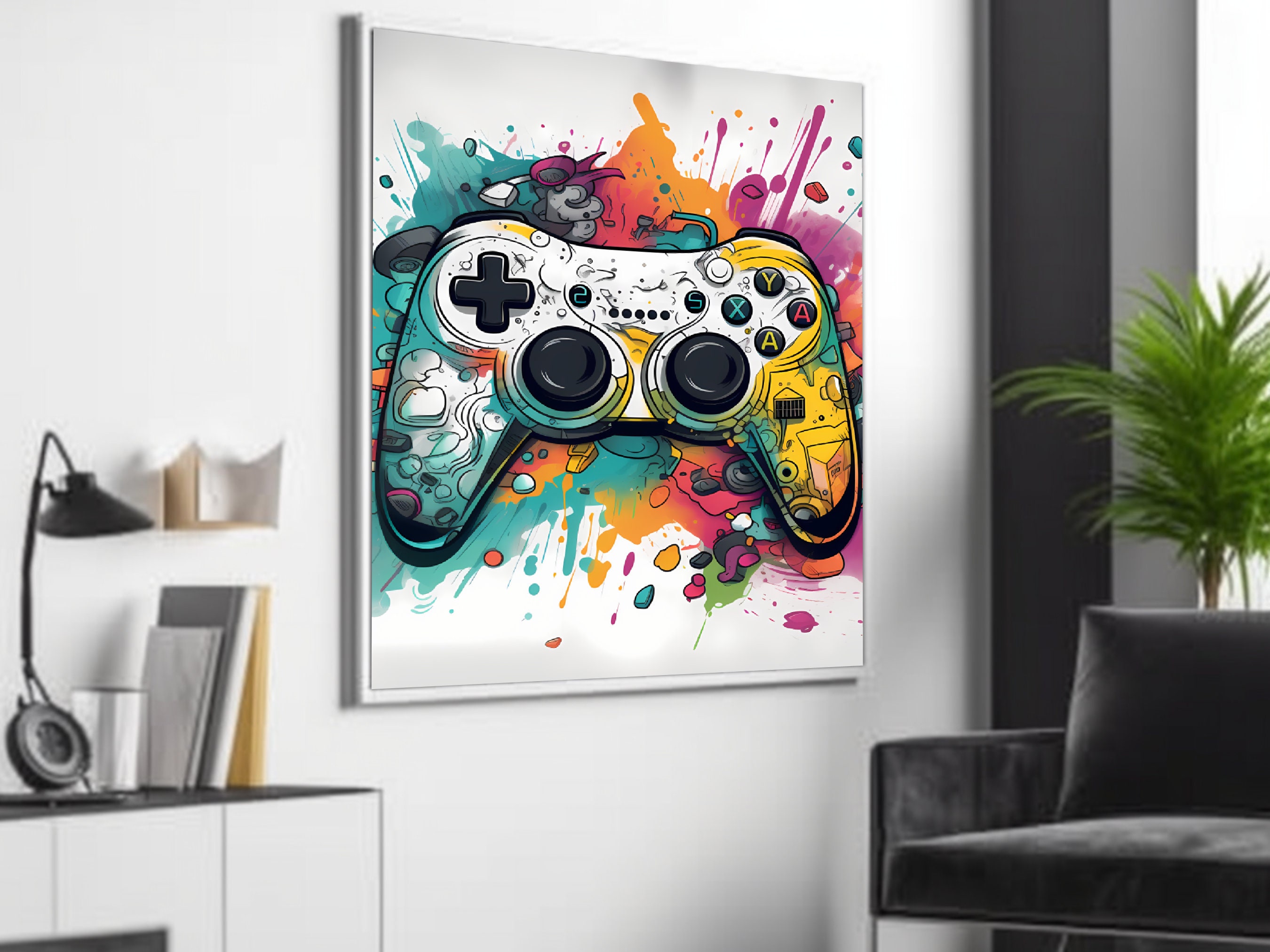 Set of 20 Cool Gaming Controller Wall Art #1 | Printable Video Game ...