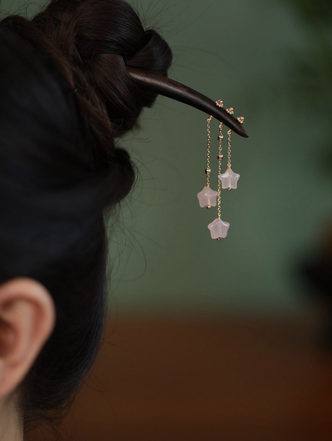 Stars Hair Stick/ Wood Hair Stick/ Hanfu Cheongsam Hair Pin/ - Etsy Canada