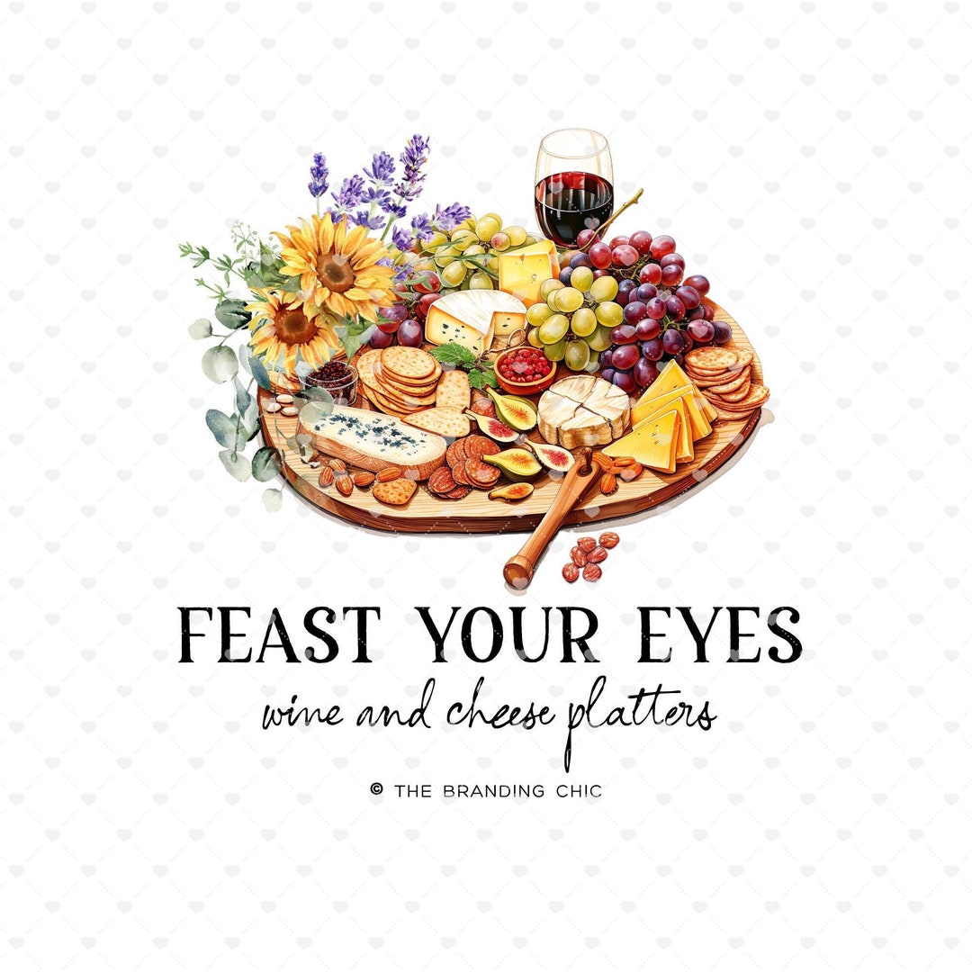 Charcuterie Logo, Wine Logo, Cheese Logo, Platter Logo, Meat Logo ...