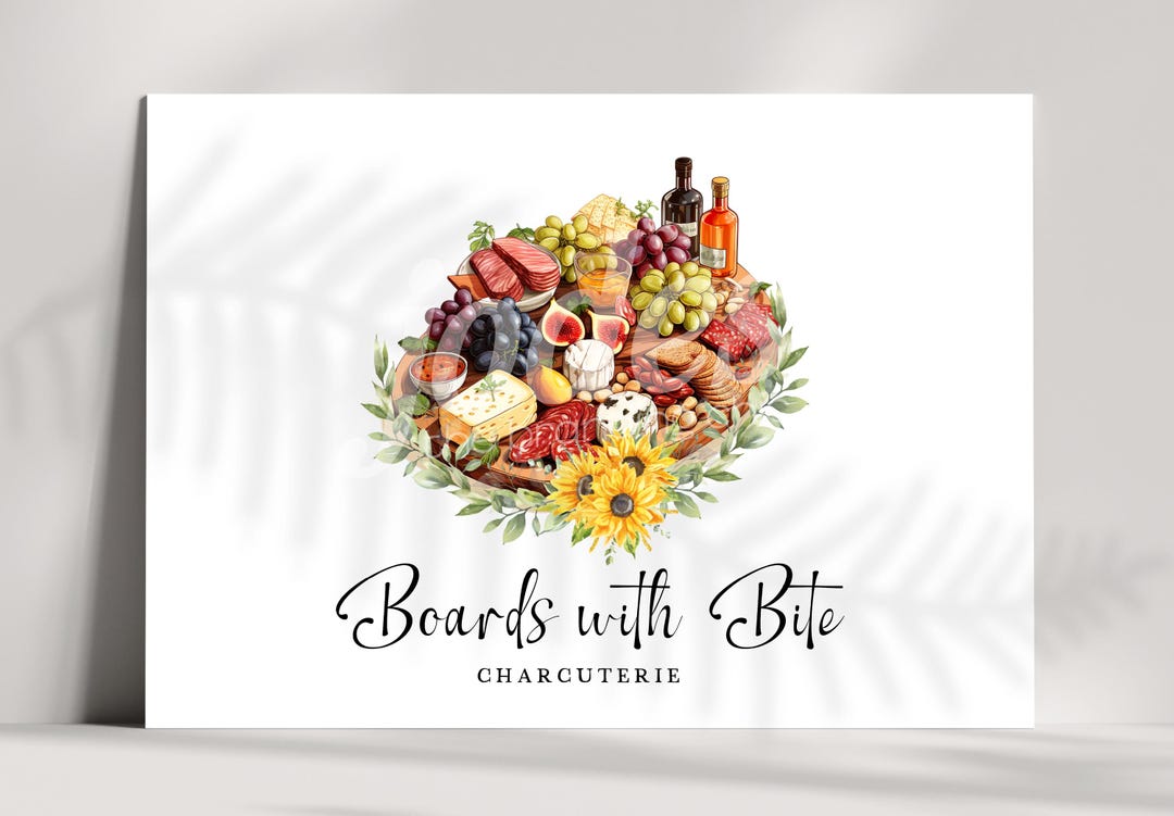 Charcuterie Logo, Events Logo, Food Logo, Picnic Logo, Hamper Logo ...
