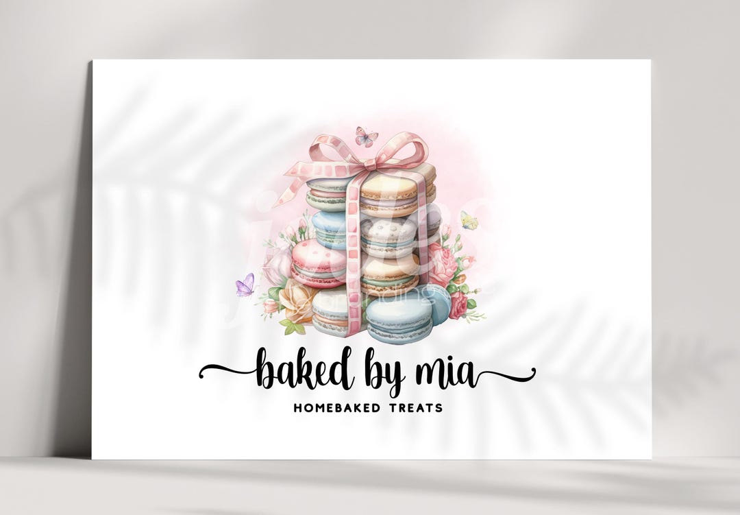 Macaron Logo, Bakery Logo, Sweets Logo, Cake Logo, Baker Logo, Cooking ...