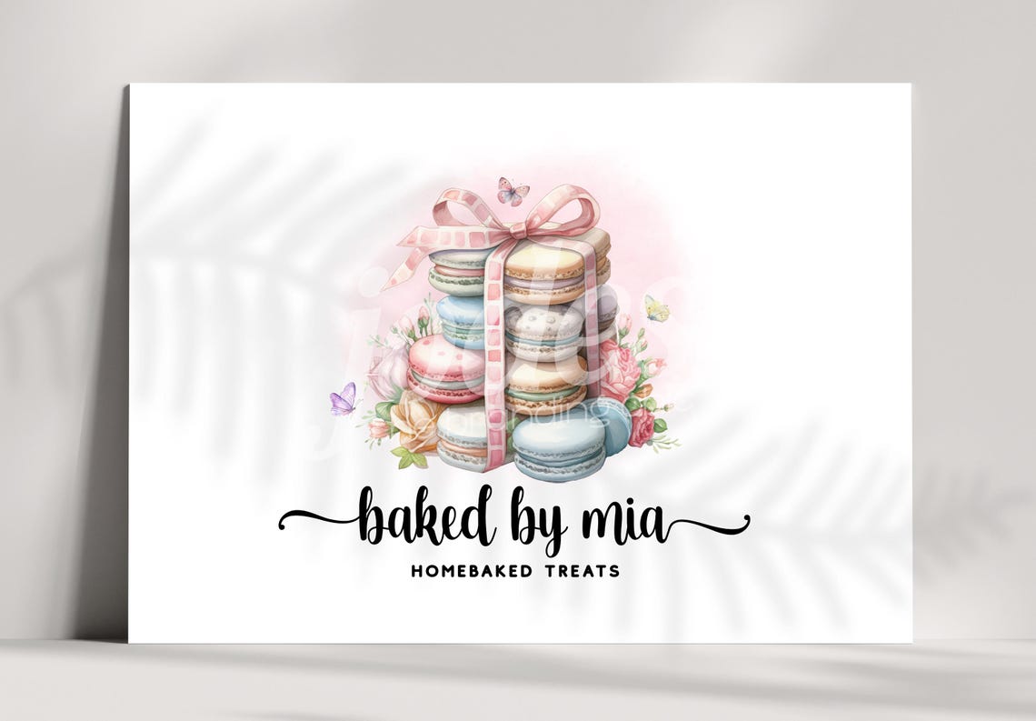 Macaron Logo, Bakery Logo, Sweets Logo, Cake Logo, Baker Logo, Cooking ...