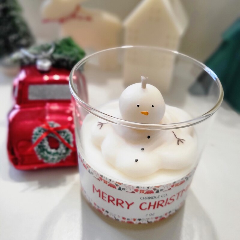 Snowman Candle - Etsy