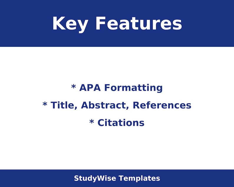 Editable APA 7th Edition Student Paper Template for Word | University ...