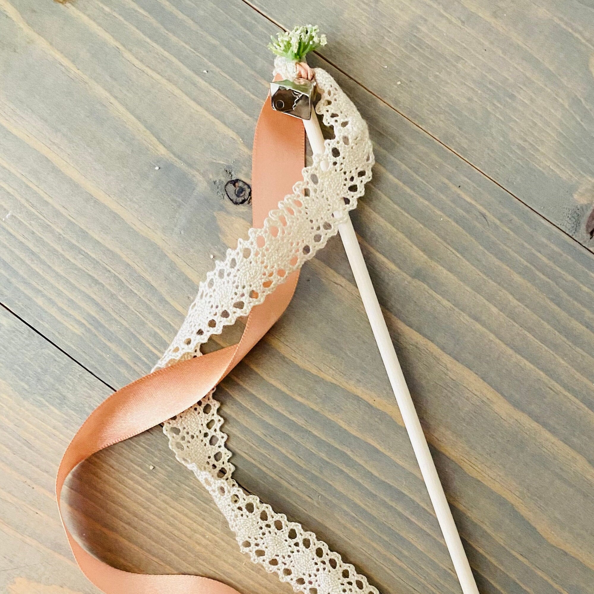 One Single Country Send off Wedding Wands With Blush and Beige Ace With ...