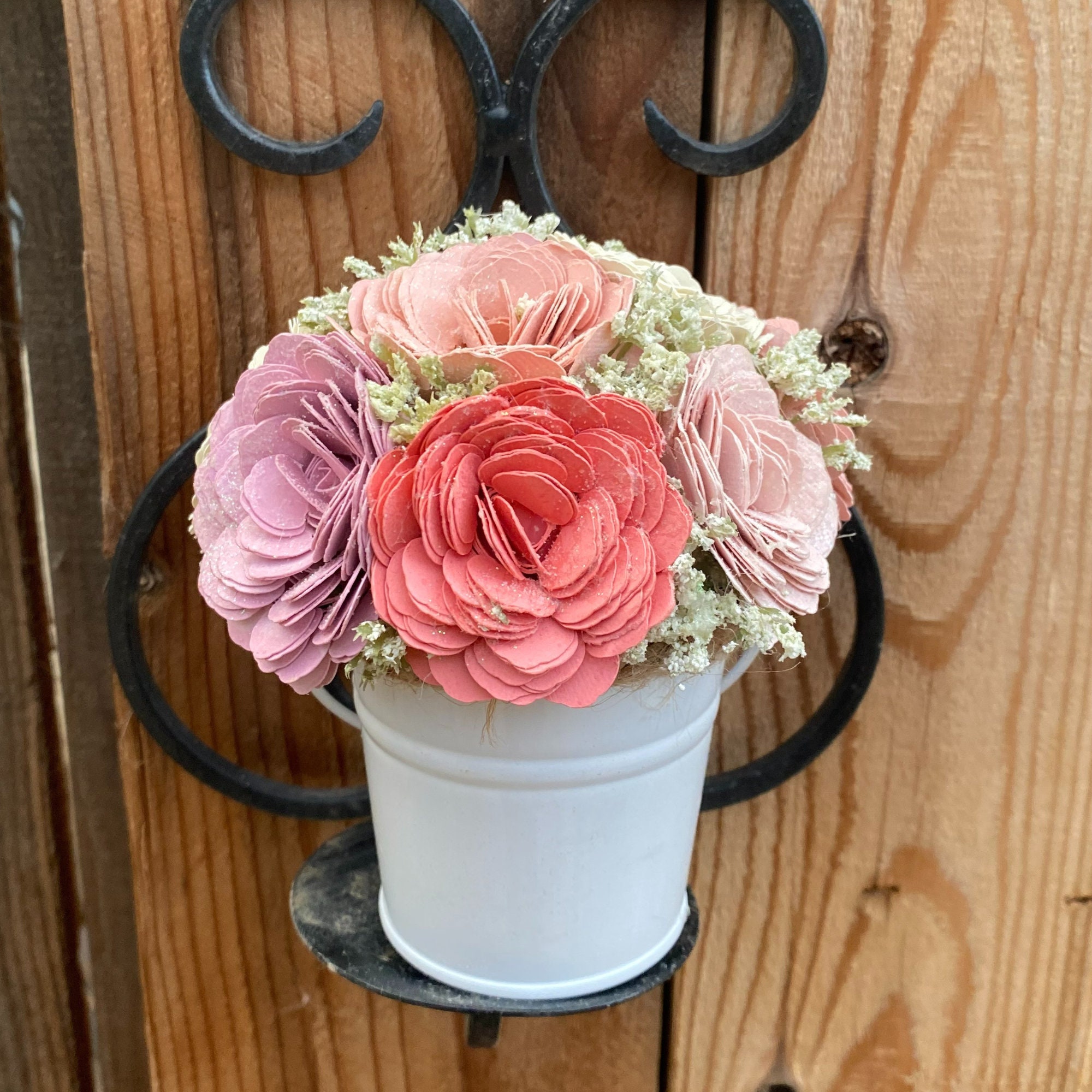 Paper Flower Bucket Wedding Centerpiece - Etsy