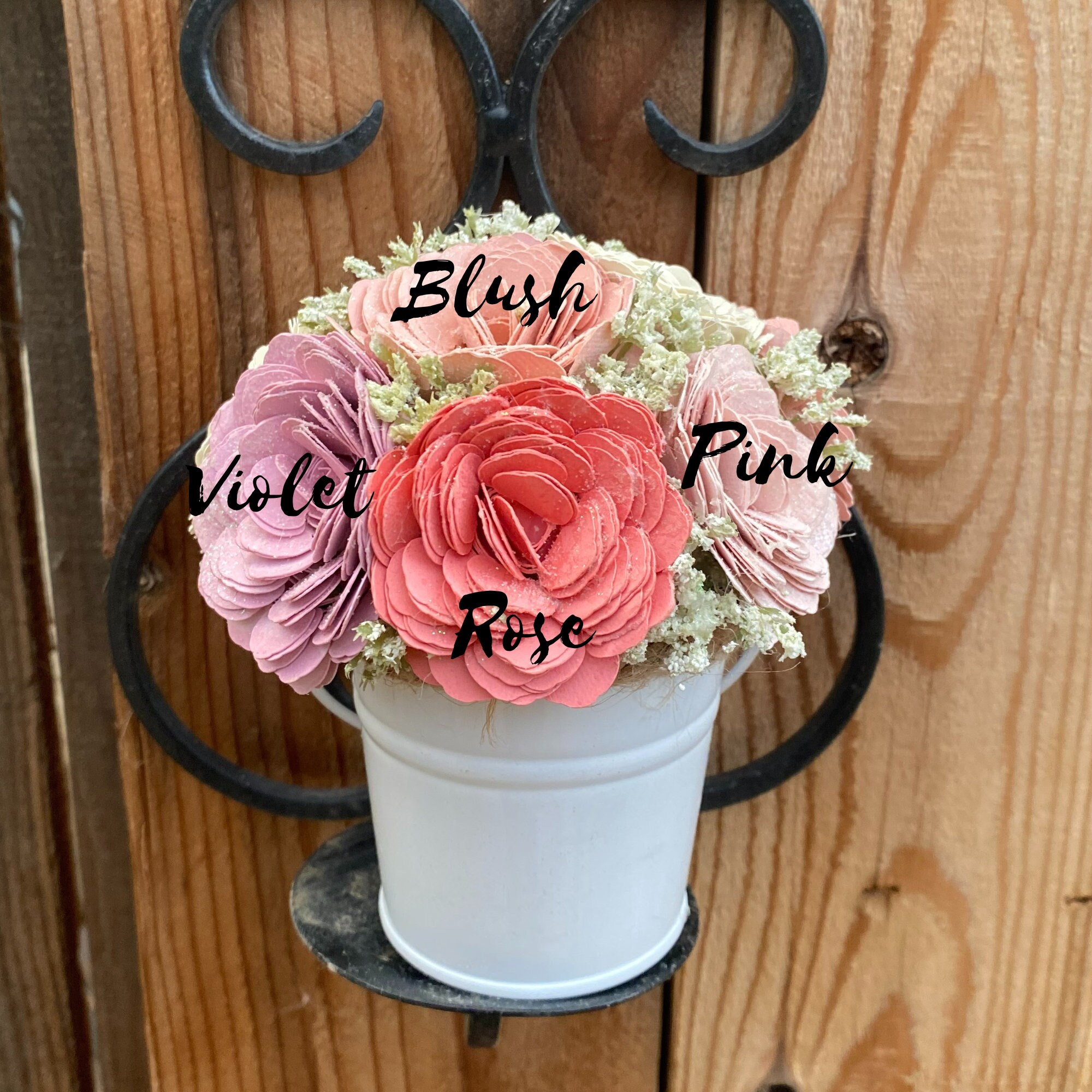 Paper Flower Bucket Wedding Centerpiece - Etsy