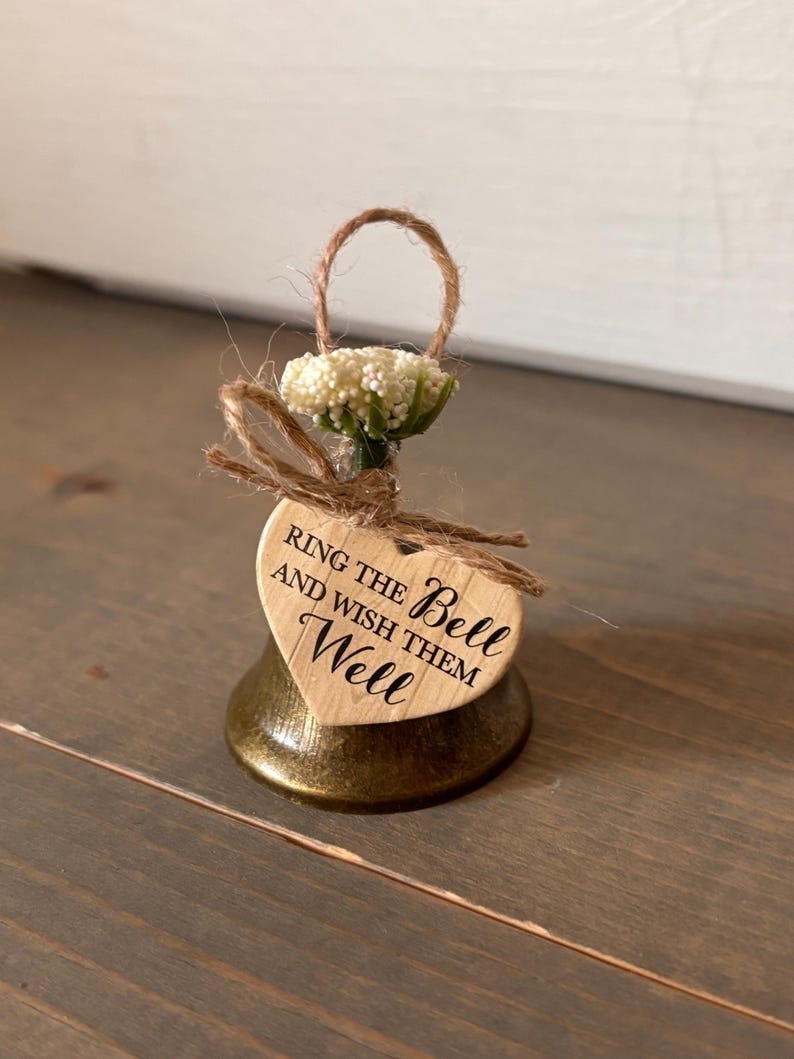 Set of 12: Ring the Bell and Wish Them Well Rustic Farm Country Wedding ...