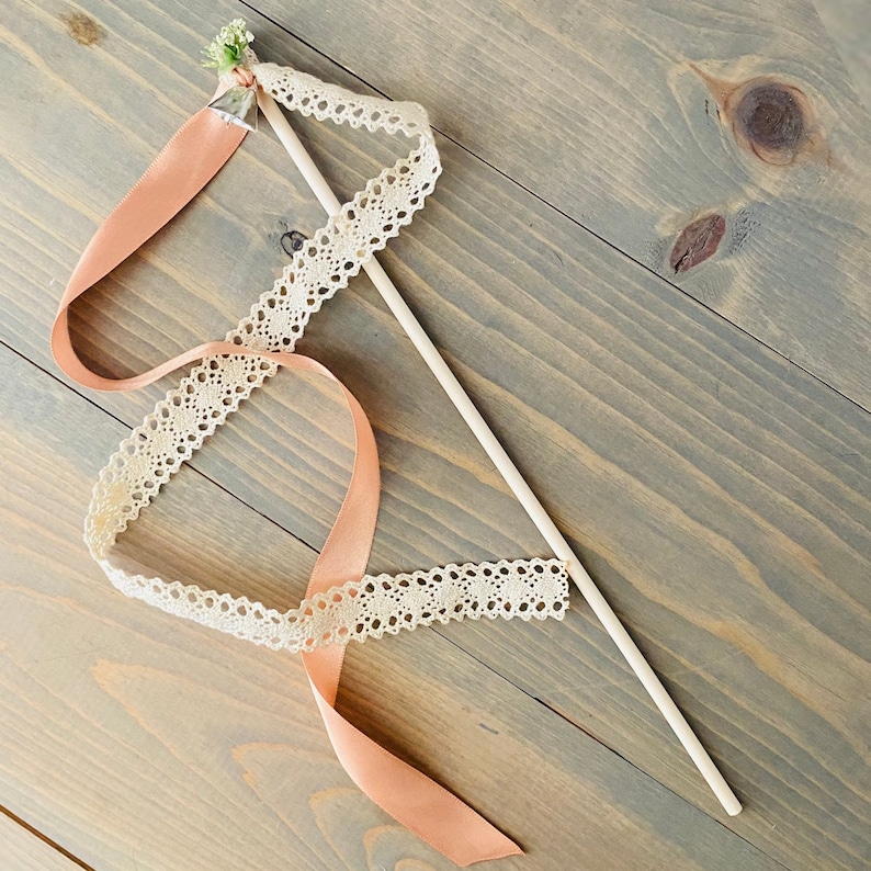 50 Country Send off Wedding Wands With Blush Carmel or Blue - Etsy