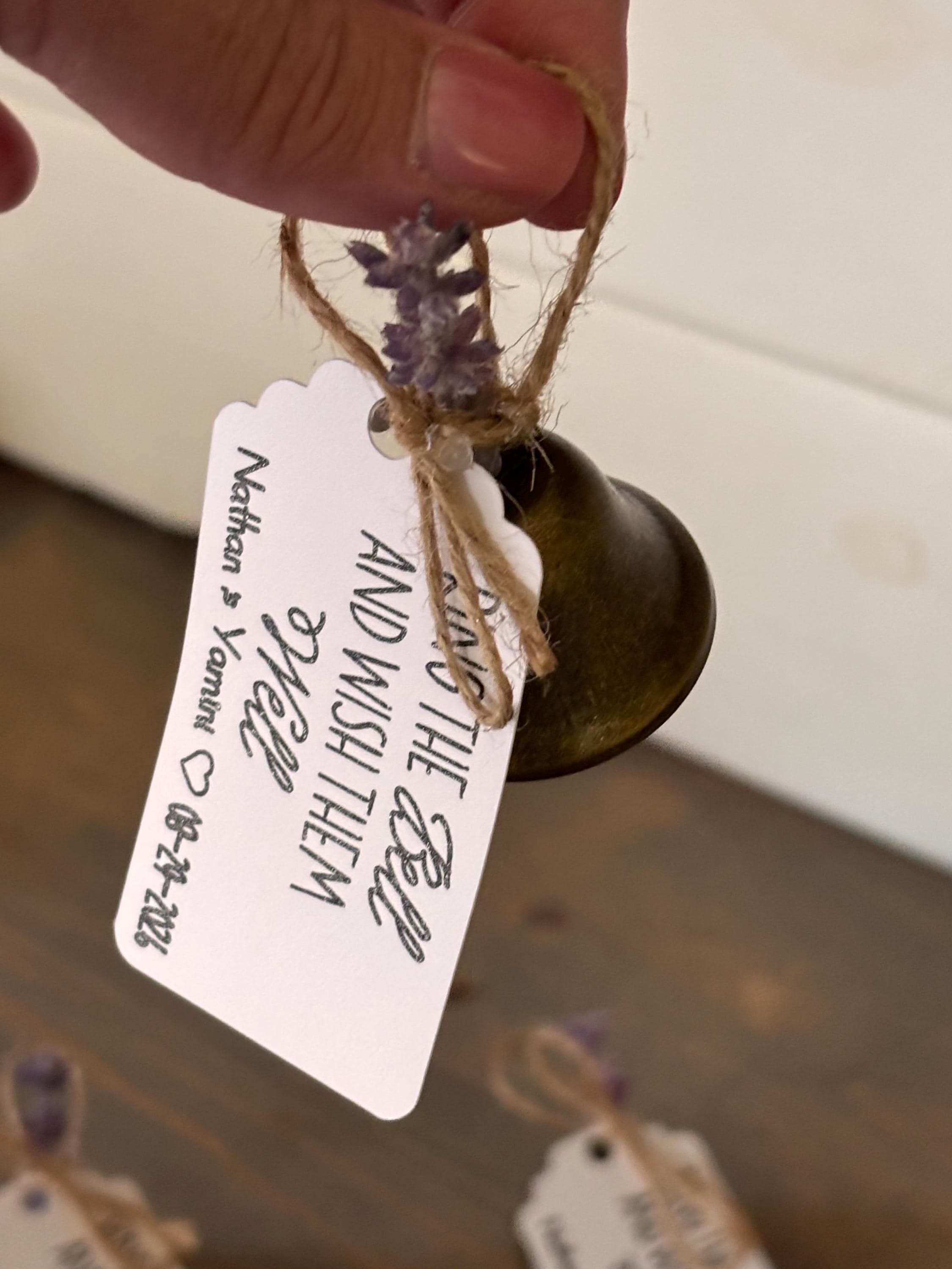 Set of 50 Personalized Ring the Bell and Wish Them Well-wedding Bell ...