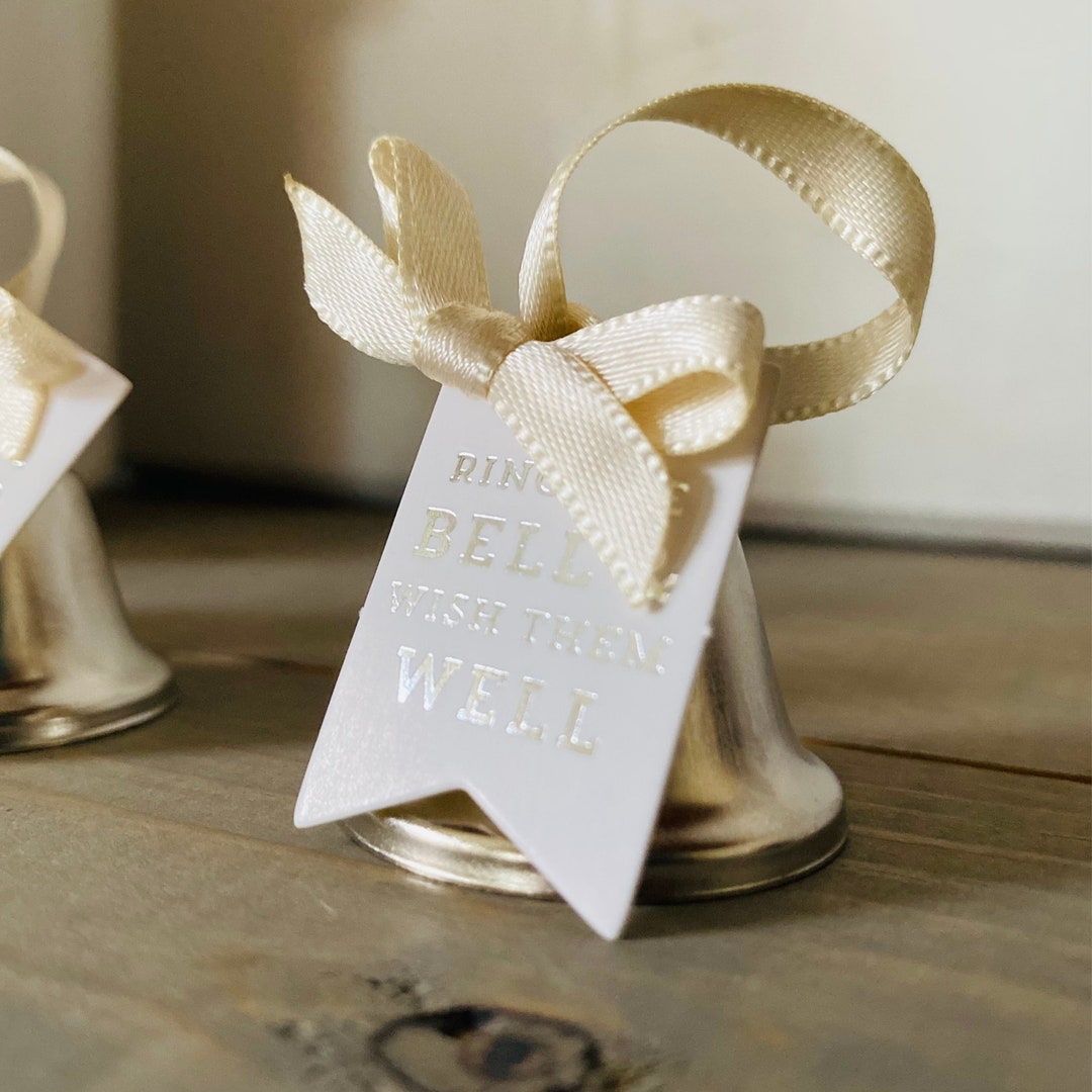 Set of 50 Ring the Bell and Wish Them Well Silver Classic Wedding - Etsy