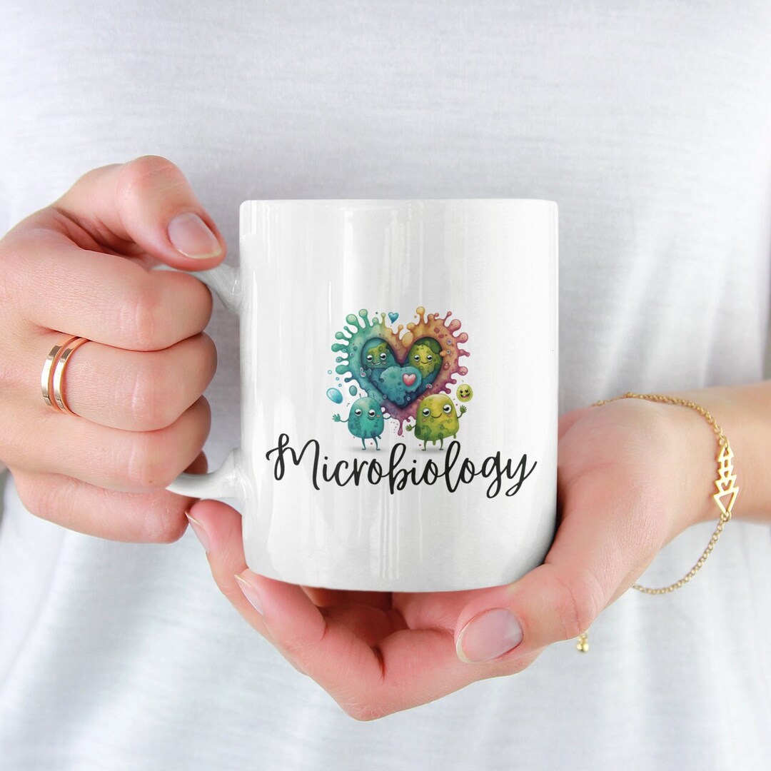 Heart Microbiology Science Lab Week Gift | I Love Microbiology Mug ...