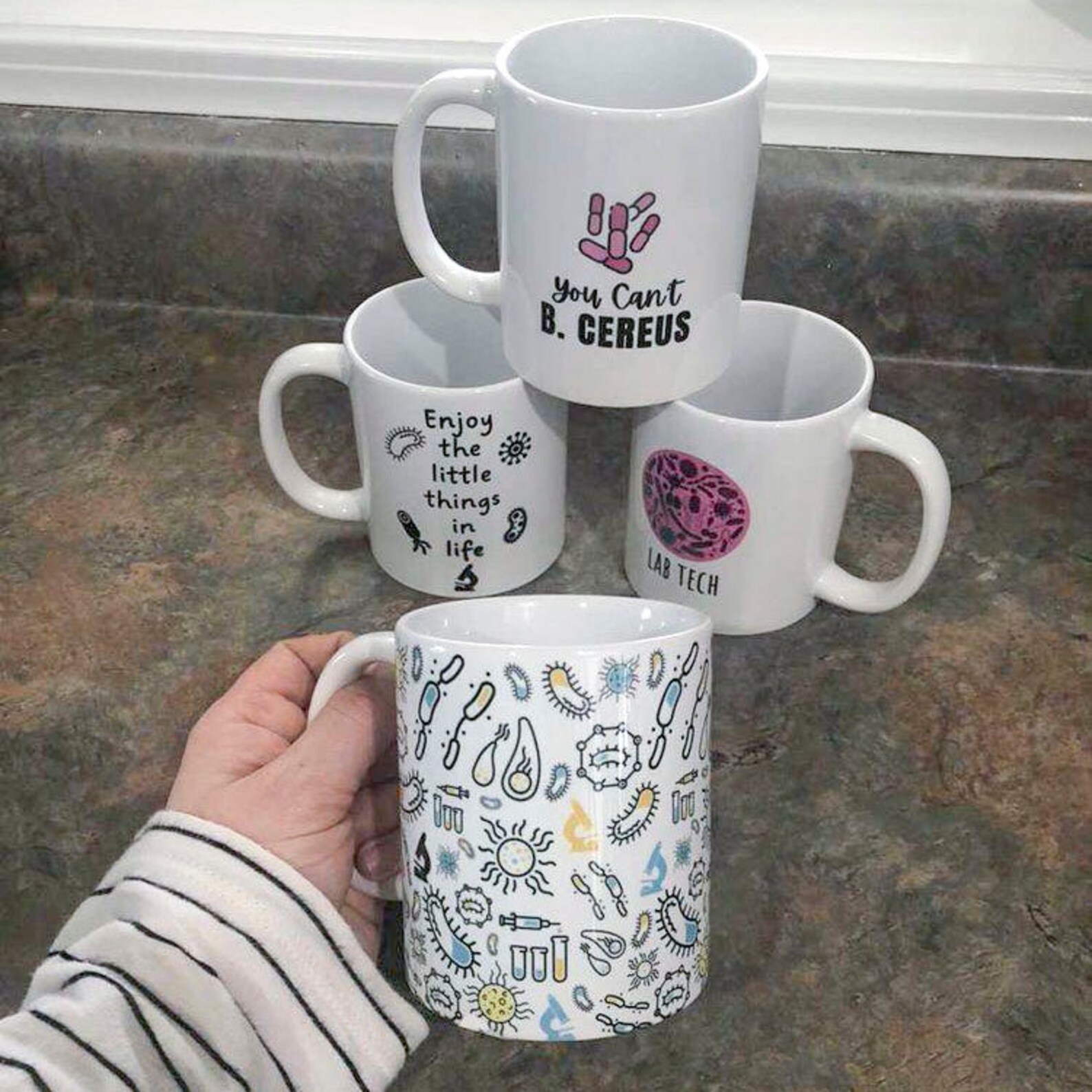 Microbiology Science Lab Week Gift | Microbiologist Mug | Bacteria Mug ...