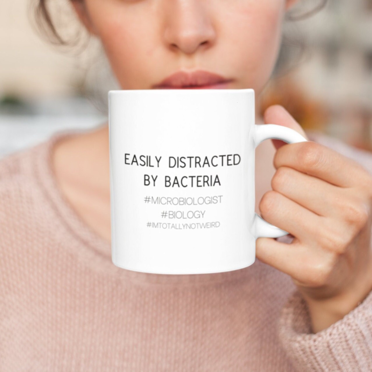 Easily Distracted by Bacteria Mug Lab Week Gift Microbiologist Mug ...