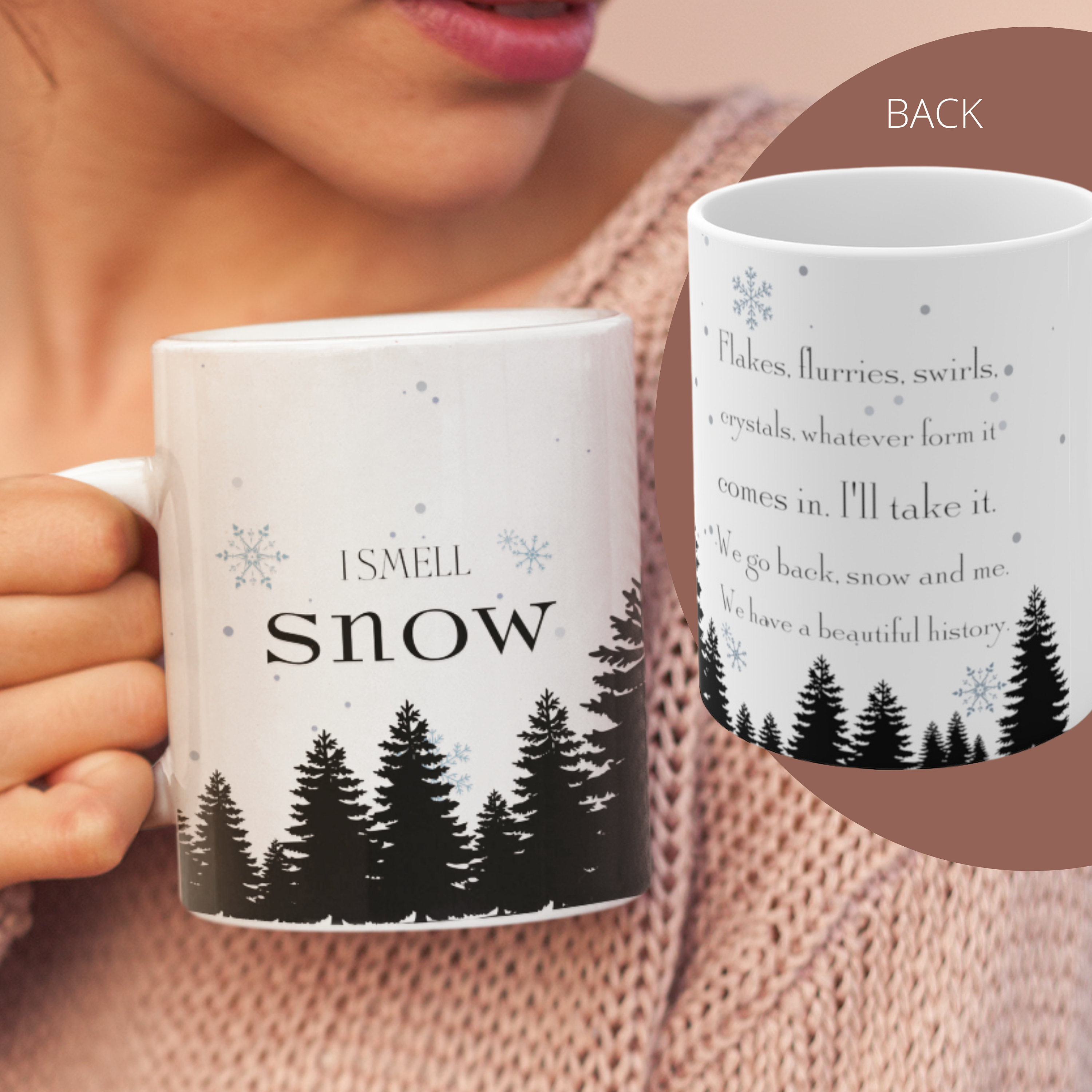 I Smell Snow Mug I Smell Snow Gift Winter Mug Christmas Gift Mug ...