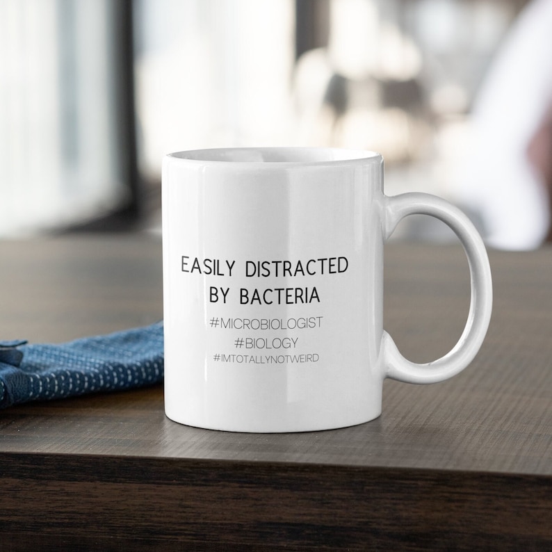 Easily Distracted by Bacteria Mug Lab Week Gift Microbiologist Mug ...