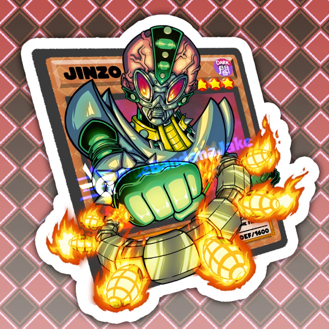 Jinzo Sticker Holographic Vinyl Yugioh Sticker - Etsy